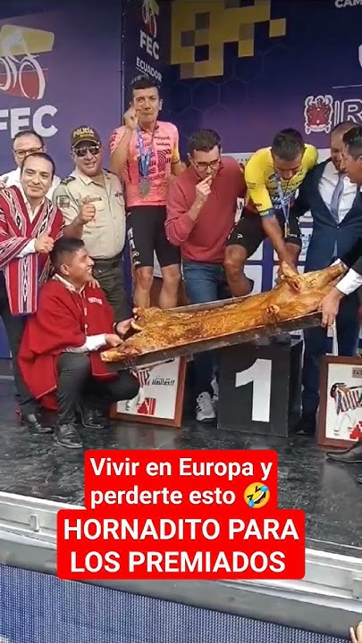 Premiación Campeonato nacional de Ruta. #ecuador #richardcarapaz # ...