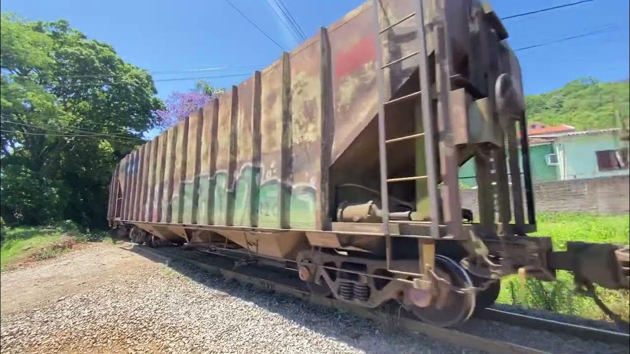 Trem Cargueiro Carregado da GT22 #4639 ALL com Locotrol no fim da carga - YouTube