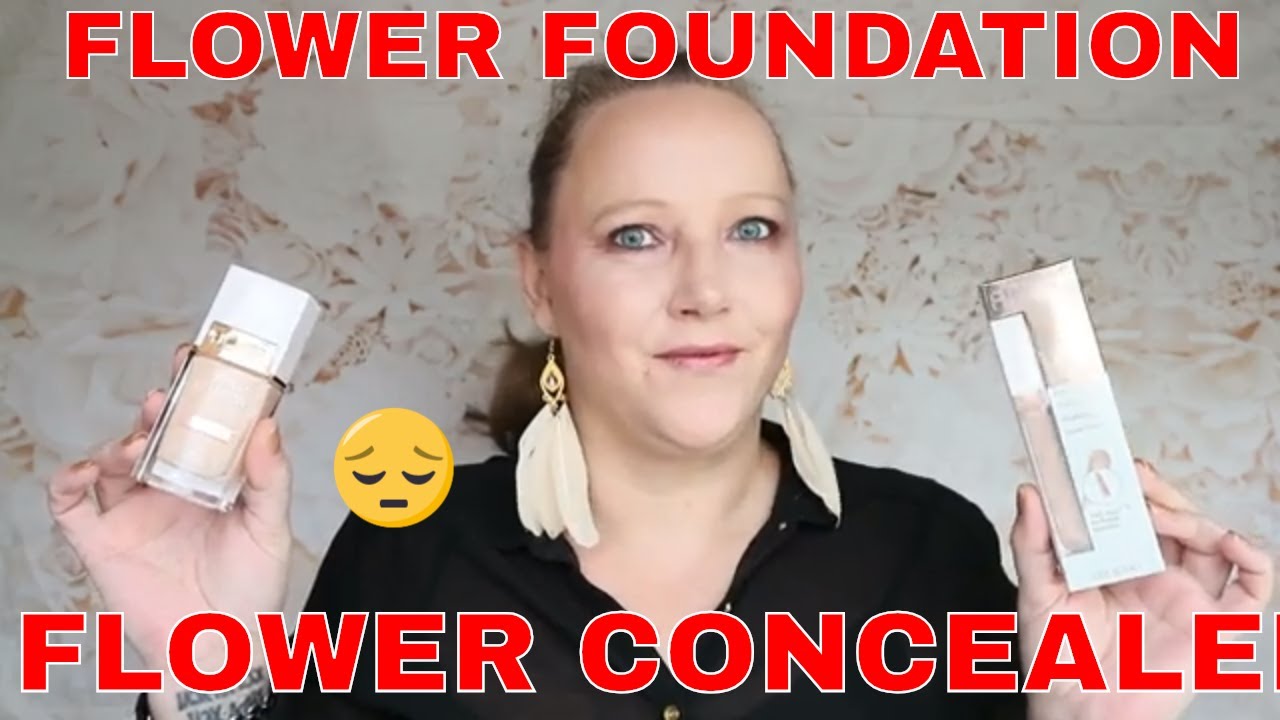 FLOWER BEAUTY FOUNDATION AND CONCEALER BY DREW BARRY MORE WEAR TEST ...