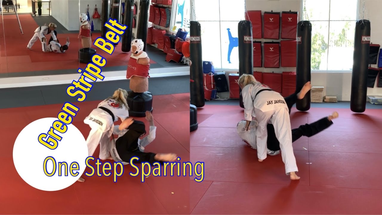 Green Stripe Belt One Step Sparring - YouTube