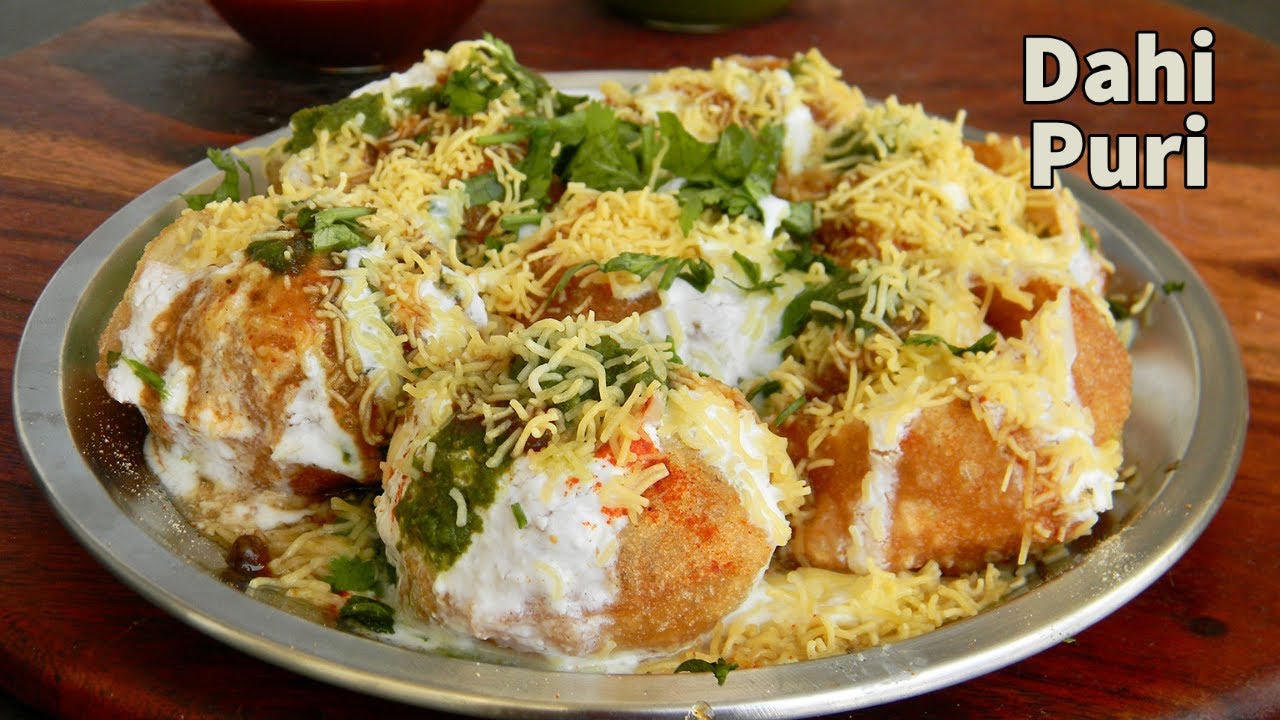 Dahi Puri Recipe | दही पूरी Famous Street Food Chat Dahi Batata Puri ...