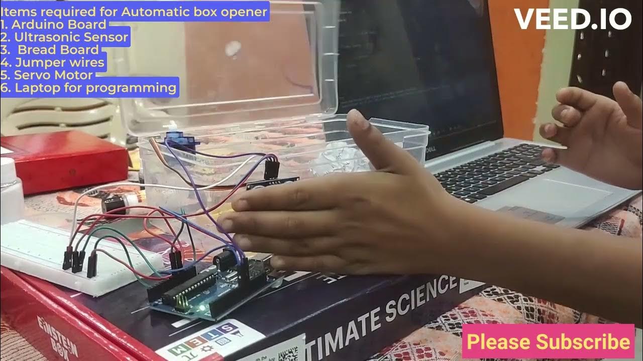 Automatic Box Lid Opener with Arduino, Servo, and Ultrasonic Sensor (DIY!) - YouTube