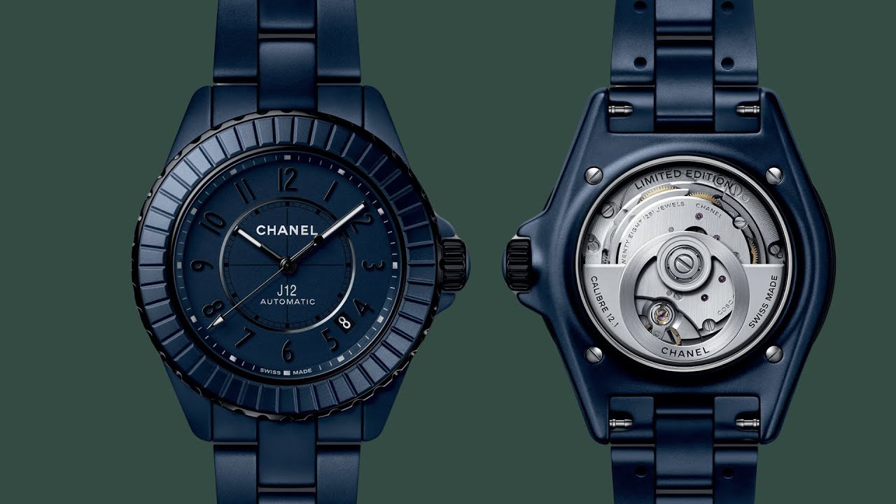 The New Matte Blue Ceramic Chanel J12 Bleu Collection - YouTube