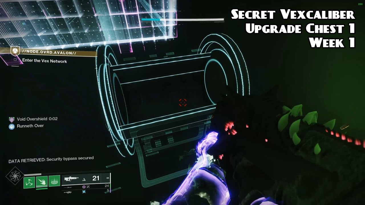 Destiny 2 - Vexcaliber Glaive 1st chest location (Week 1) - NODE.OVRD ...