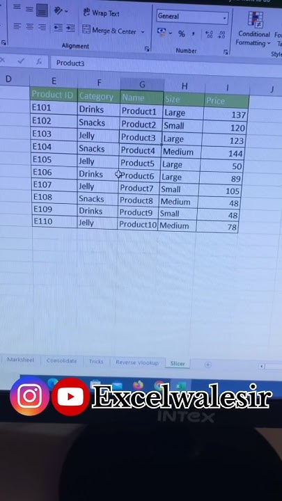 How to Use Slicer Option in Excel !! #excelwalesir #exceltricks #computertips #excelshortcuts ...