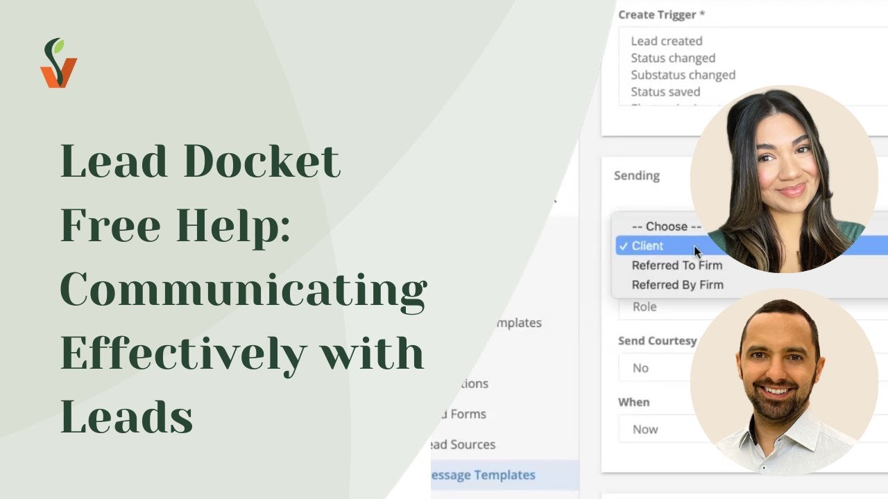 Lead Docket Free Help: Communicating Effectively with Leads - YouTube