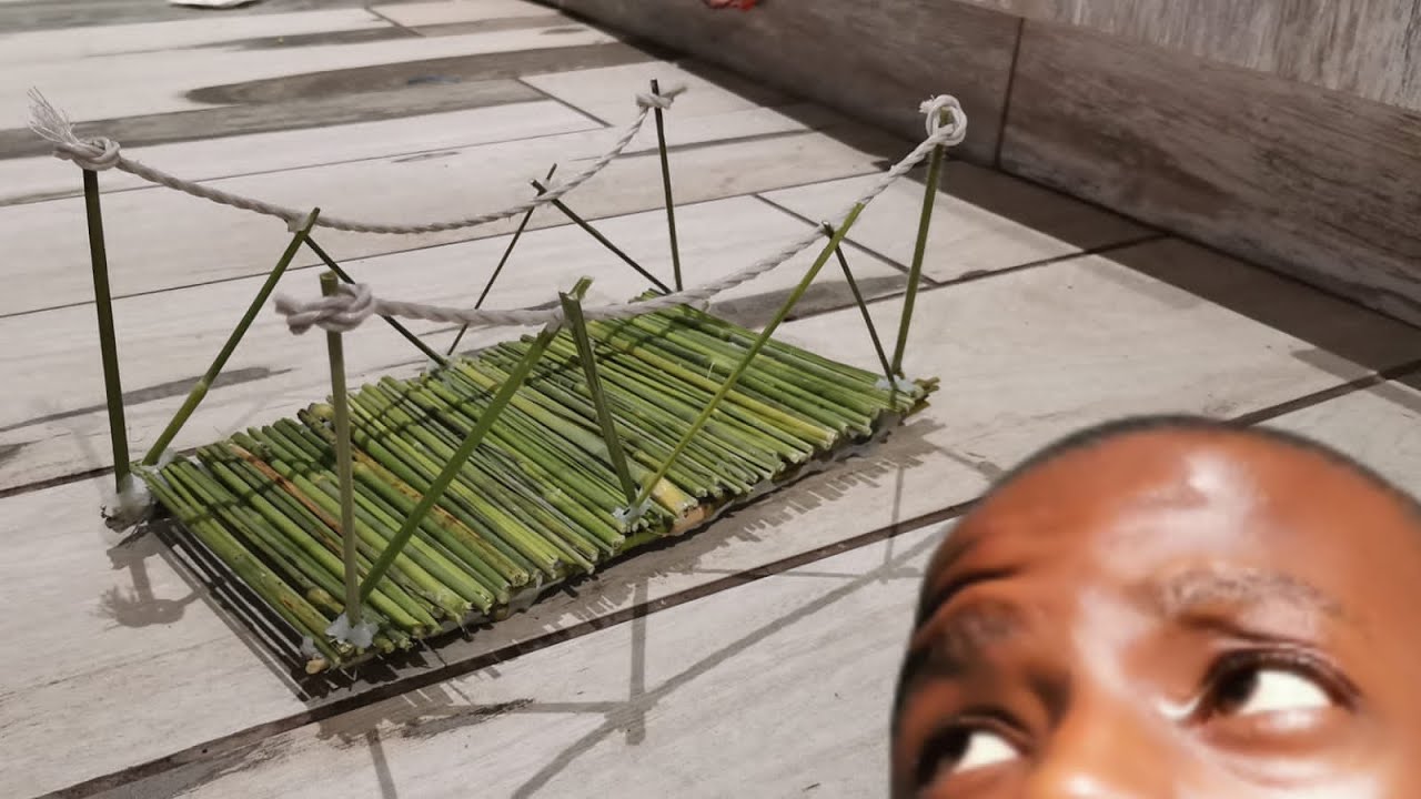 I made a Bridge OUT OF GRASS - School Project VLOG 6 - YouTube