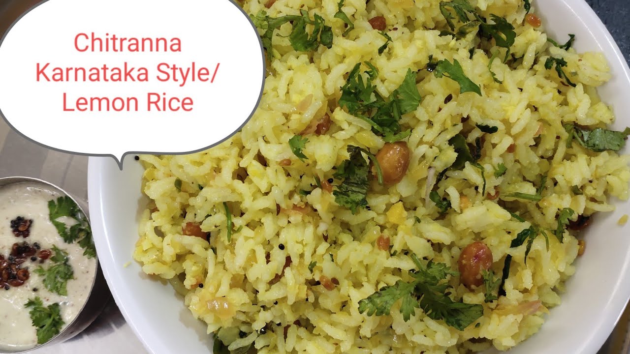 Chitranna Karnataka Style/ Lemon Rice Recipe 29 - YouTube