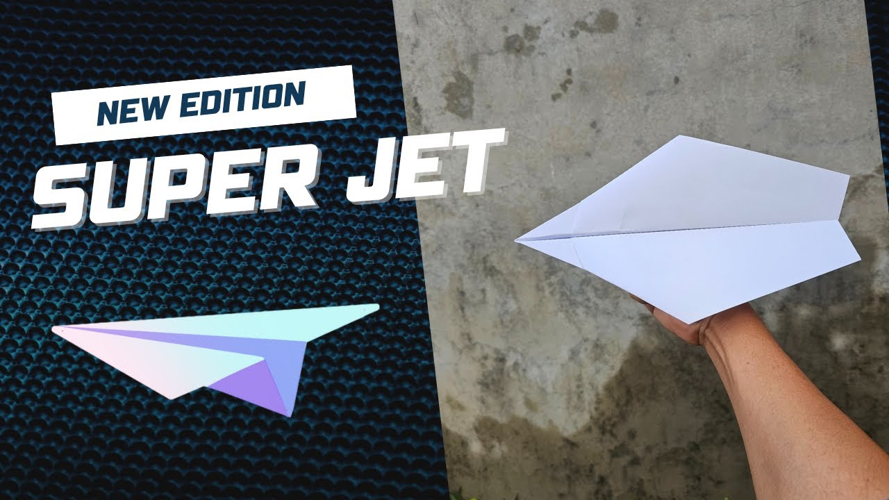 LONG DISTANCE PAPER AIRPLANE - How to make a paper airplane that FLIES ...