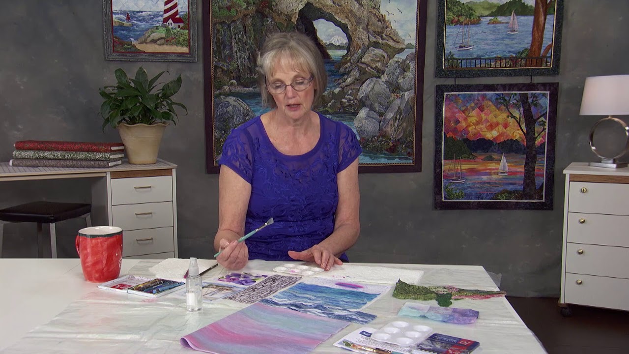 Step-by-Step Quilted Landscapes - Kathy McNeil - YouTube