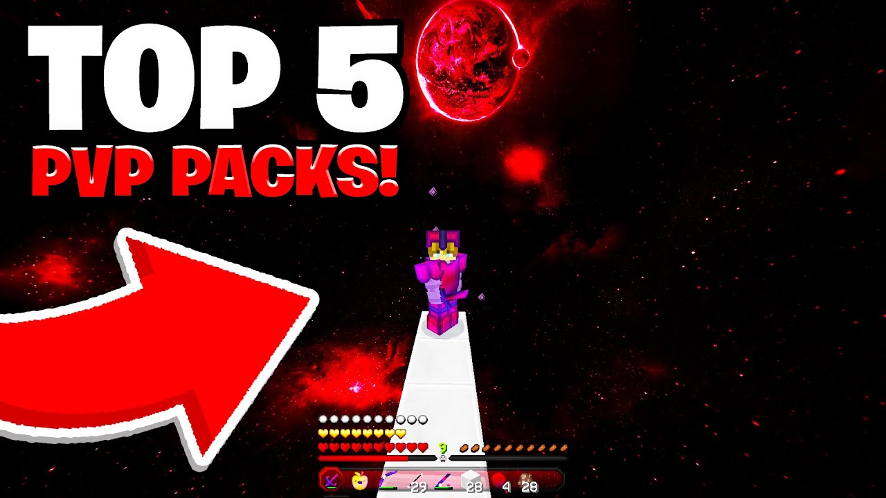 TOP 5 MCPE PVP TEXTURE PACKS! (1.17+) Red Pack (Minecraft Bedrock ...