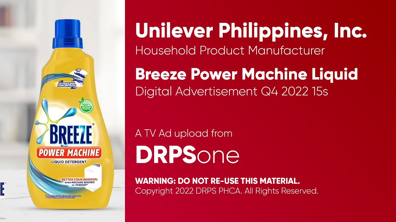 Breeze Power Machine Liquid Digital Ad Q4 2022 15s (Philippines) - YouTube