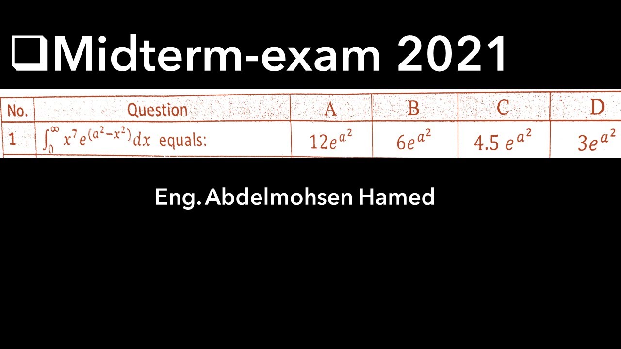 #04 special functions & gamma function midterm exam - YouTube
