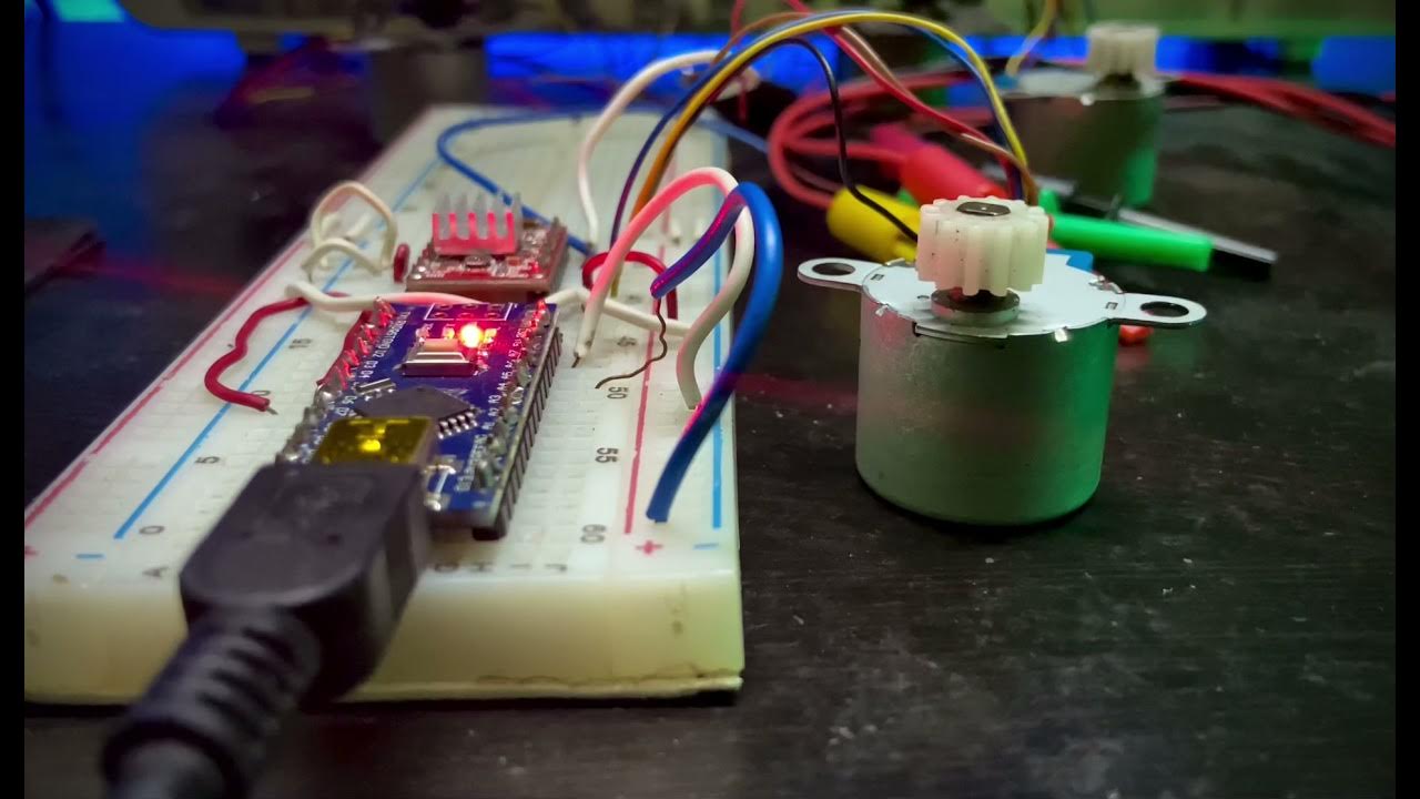 Tiny Stepper Motor with Arduino. - YouTube