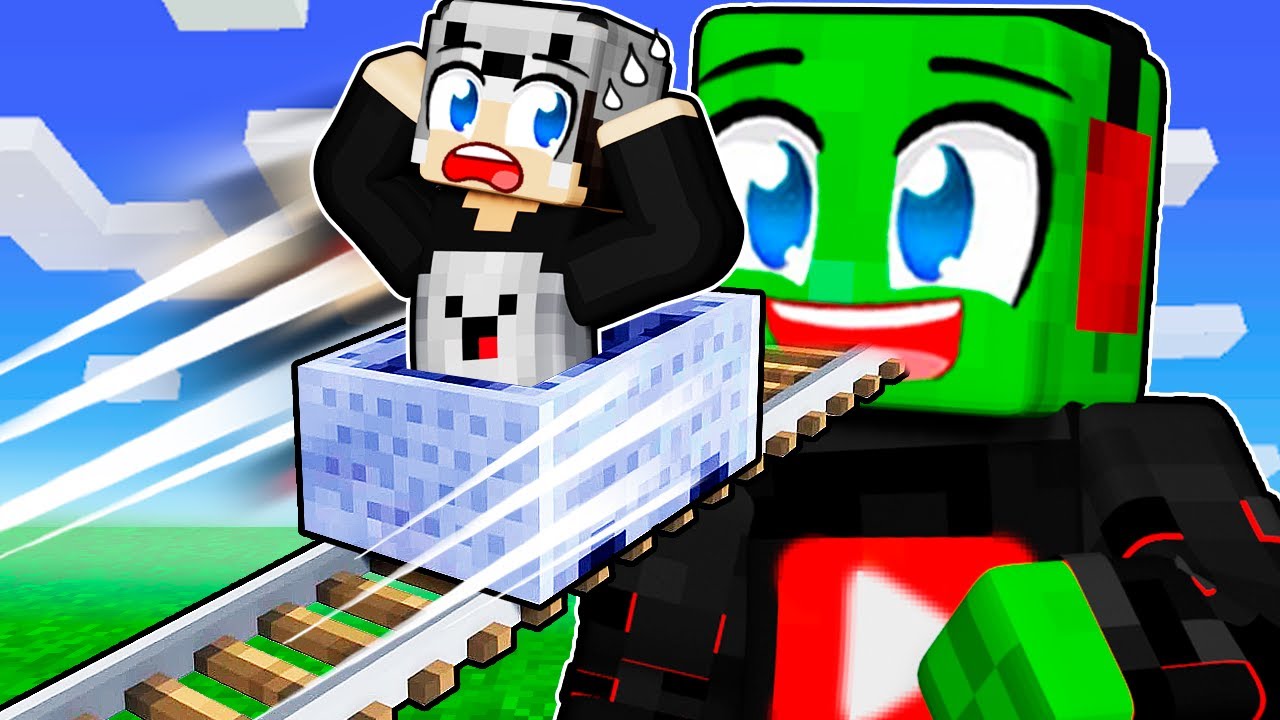 COOL ROLLER COASTERS and NEW TROLLEYS in MINECRAFT - YouTube