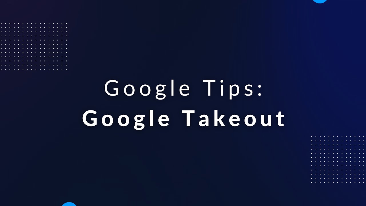 Google Takeout - YouTube