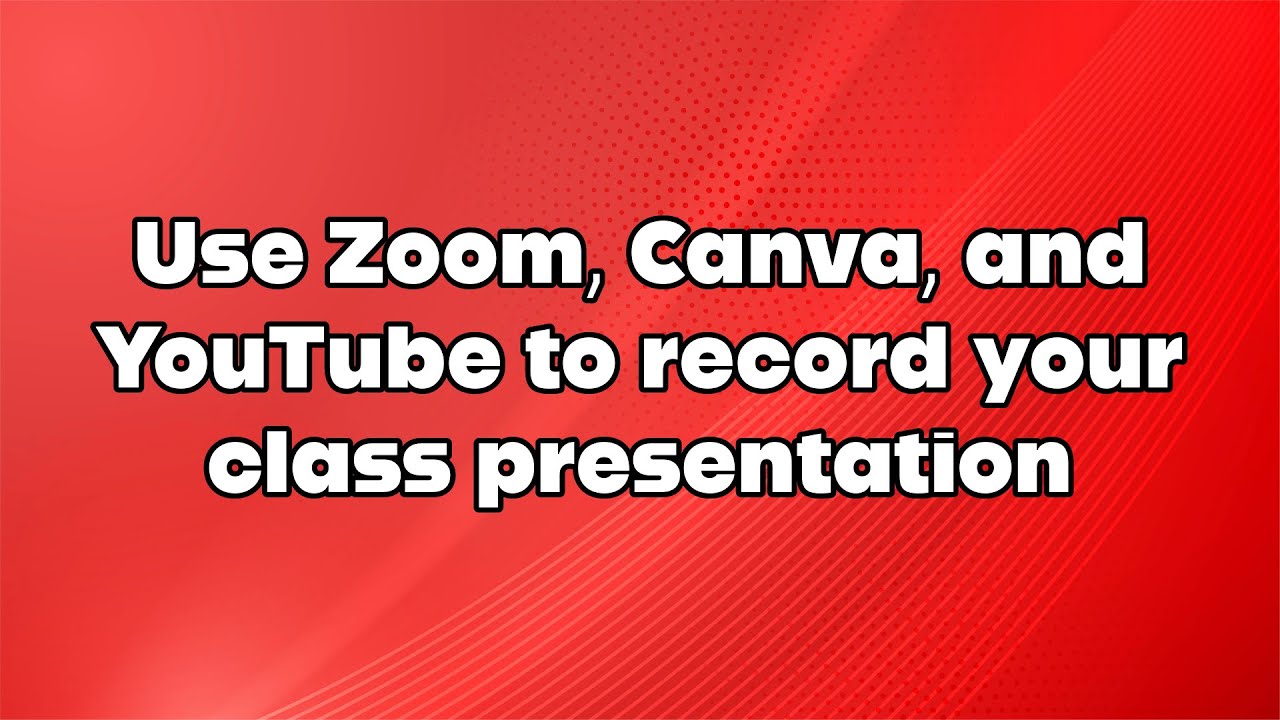 How to make a multimedia presentation for class with Zoom or Canva in ...