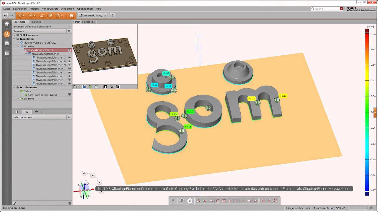GOM TUTORIAL Folge 5: Inspektionsschnitte - YouTube