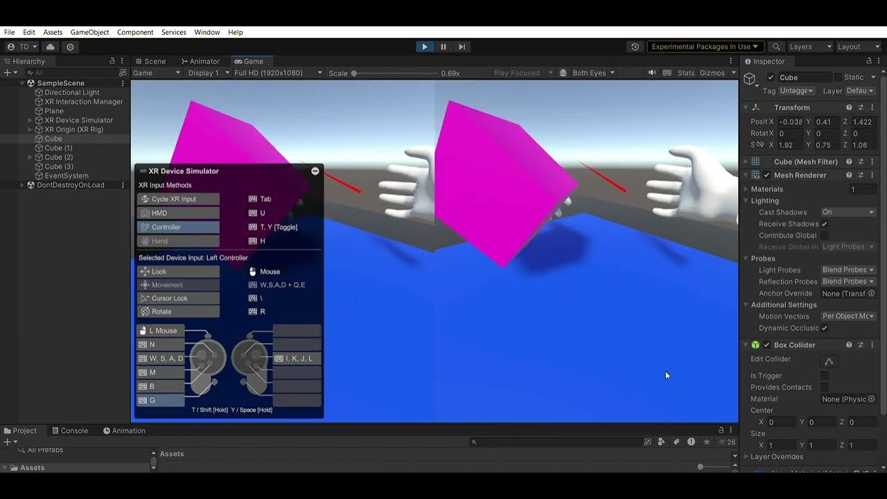 Grabbing an object in VR - Unity - YouTube