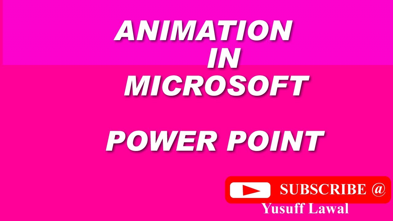 HOW TO APPLY ANIMATION IN POWER POINT YouTube HOW TO APPLY ANIMATION IN POWER POINT YouTube