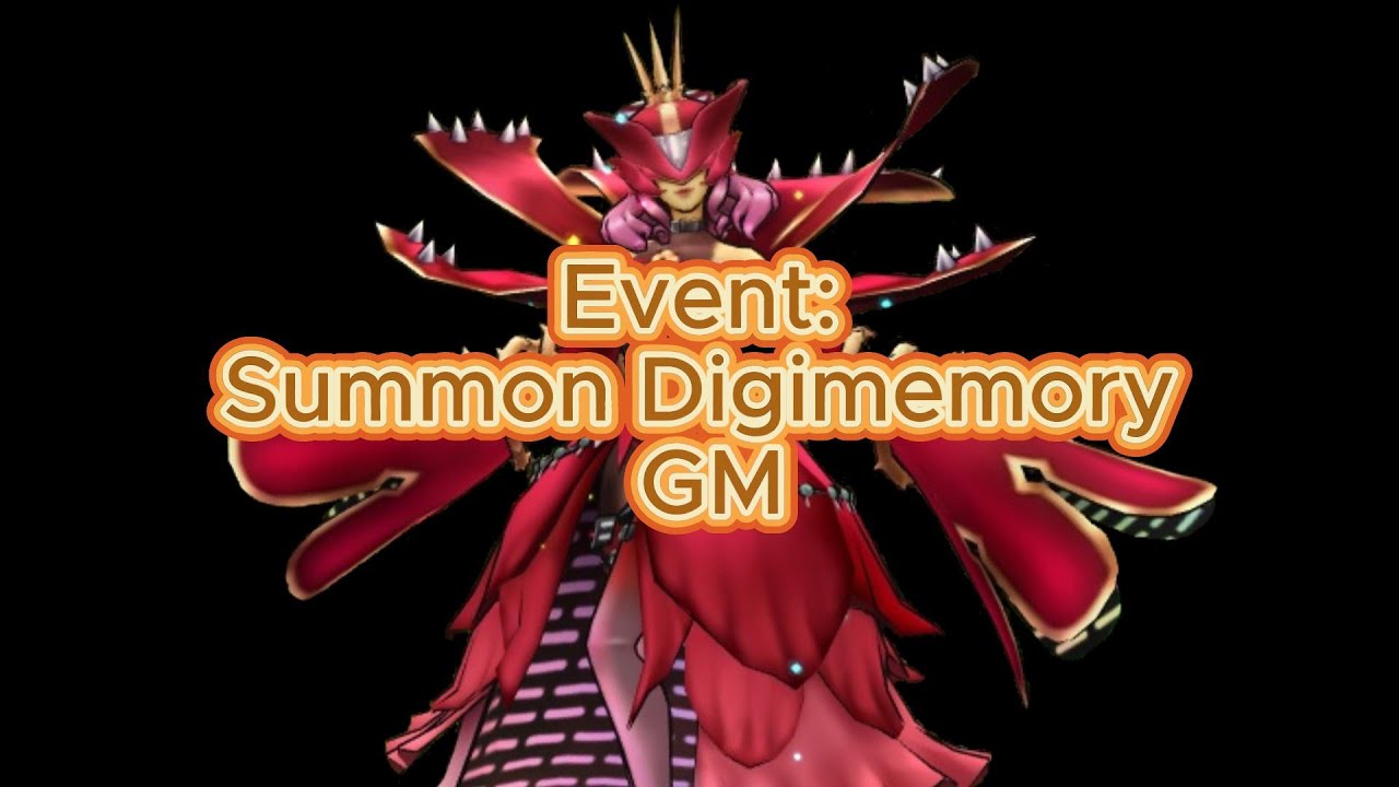 Digimon RPG Online - Event Summon Digimemory GM #2 - YouTube