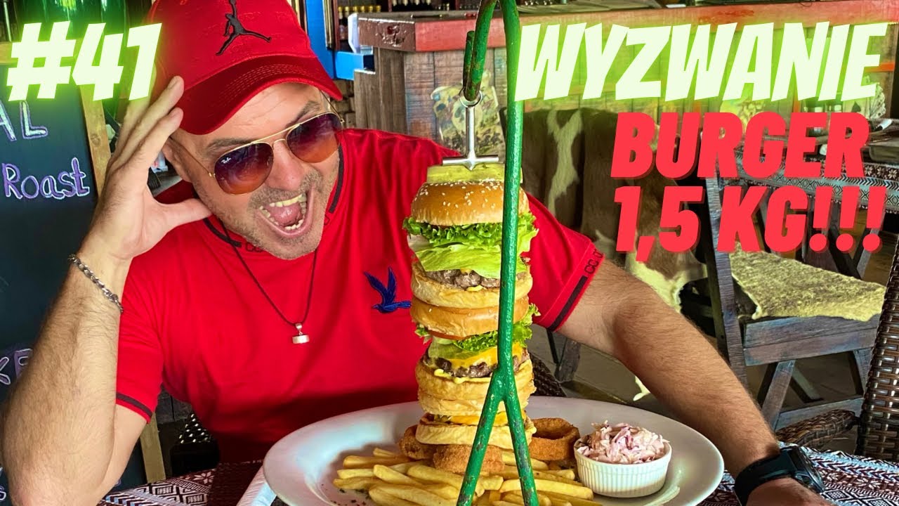 WYZWANIE - 1,5 KG BURGER! 🍔🙉😋 - YouTube