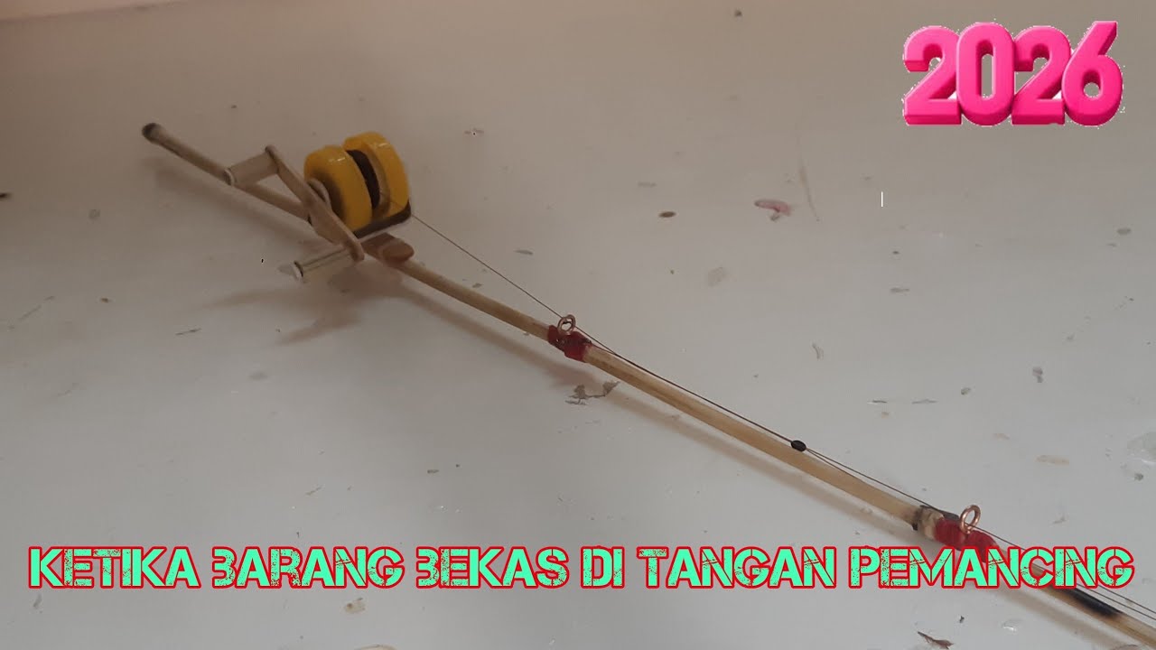 Cara membuat reel bc mini & pancingan bambu versi mudah - YouTube