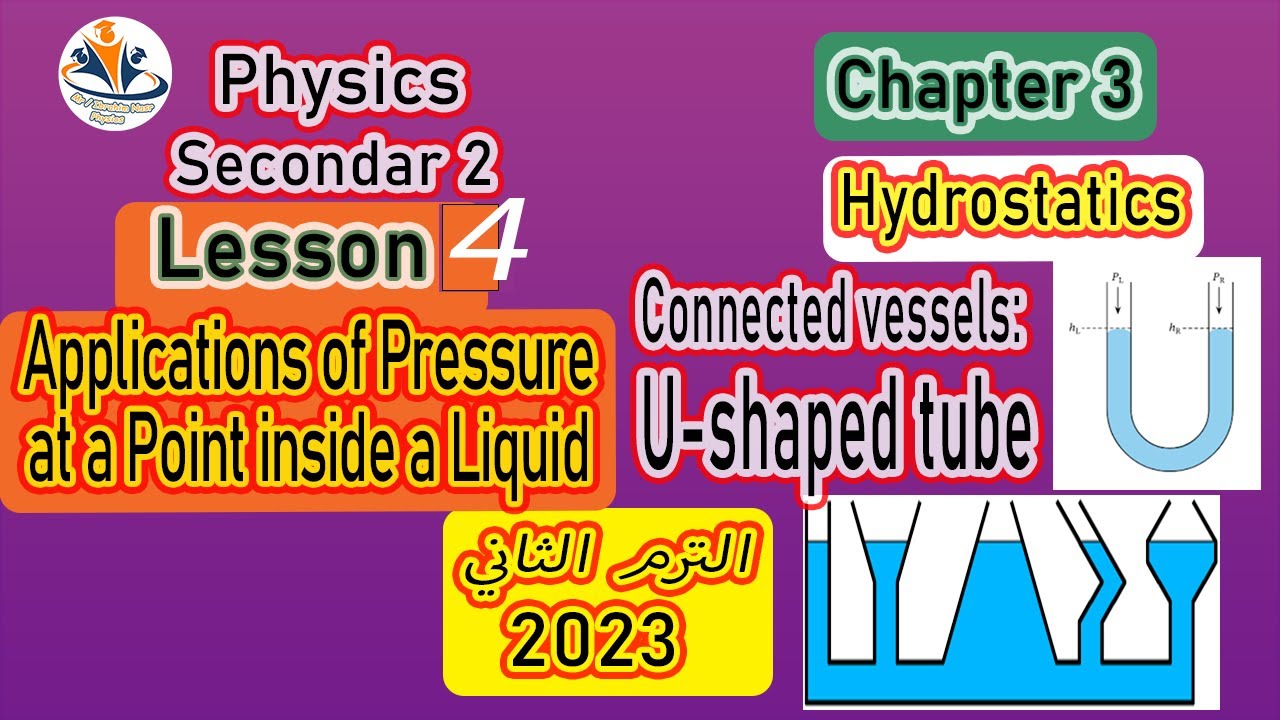Term 2 / Physics / U 2 /Ch 3 / L 4 / U-shaped tube and connected ...