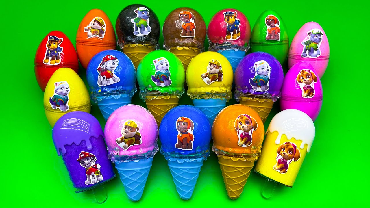 Paw Patrol Finding Hidden Skye, Zuma, Rocky, Chase, Marshall, Rubble ...