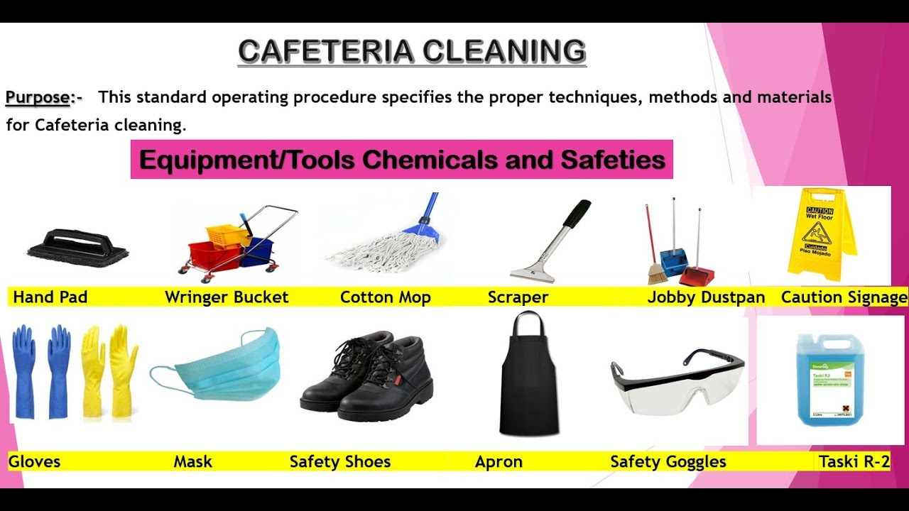 Cafeteria Cleaning Procedure Taski R 2 - YouTube