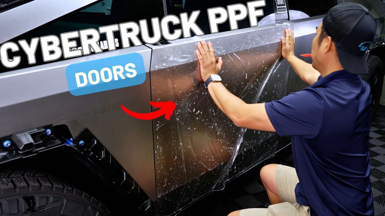 Cybertruck Front and Rear Door DIY PPF Step By Step Install Guide ...