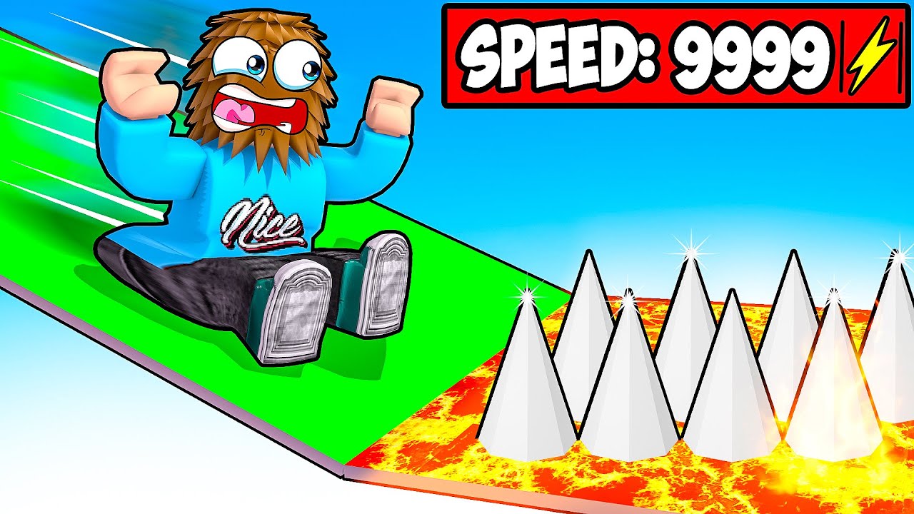 Sliding Down A HUGE Hill In Roblox - YouTube