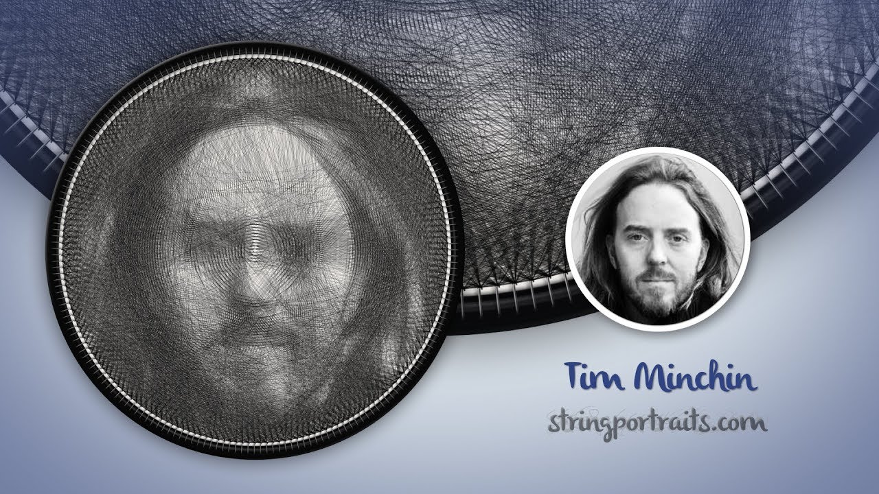 String Art Portrait: Tim Minchin - YouTube