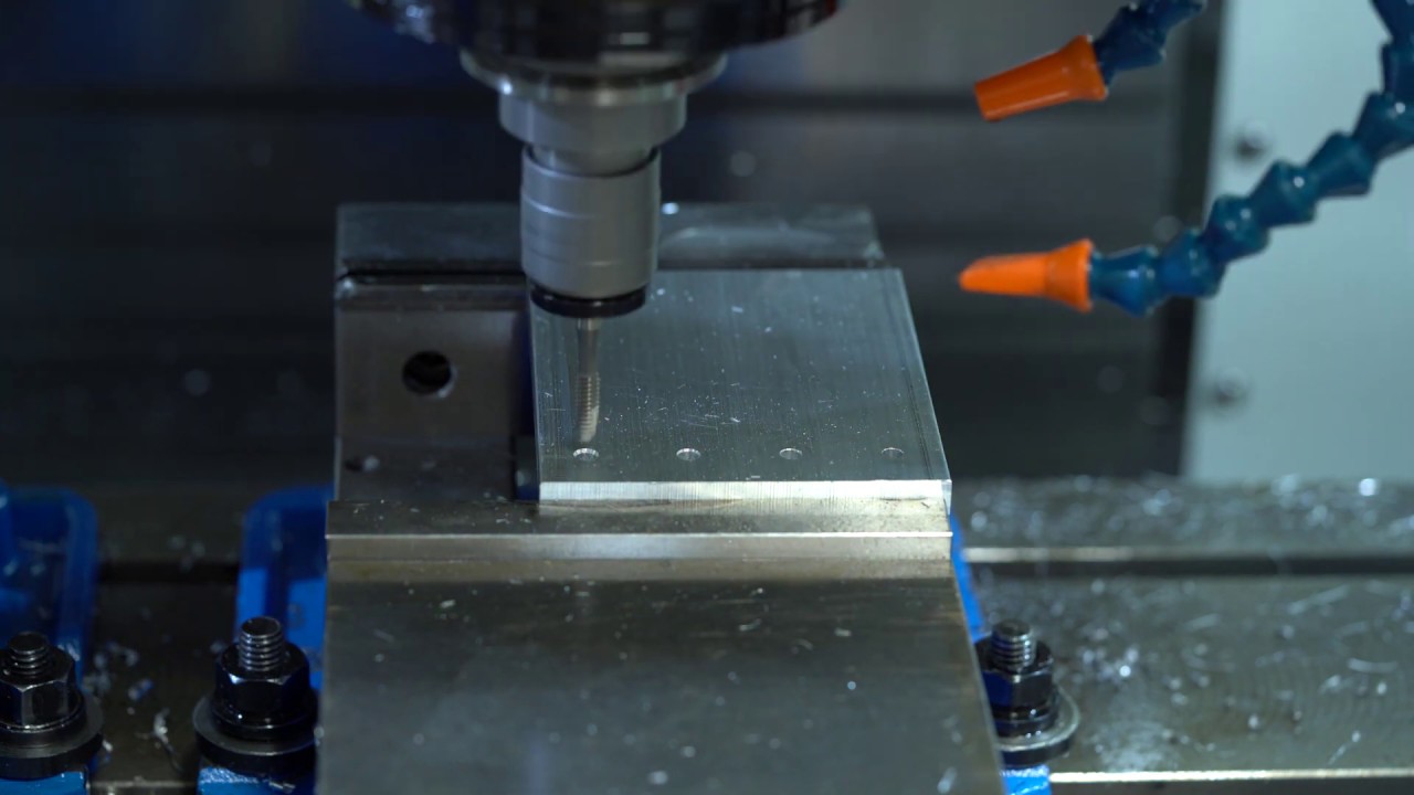 Canned Cycles for the CNC Mill - G84 - Davis Technical College - YouTube