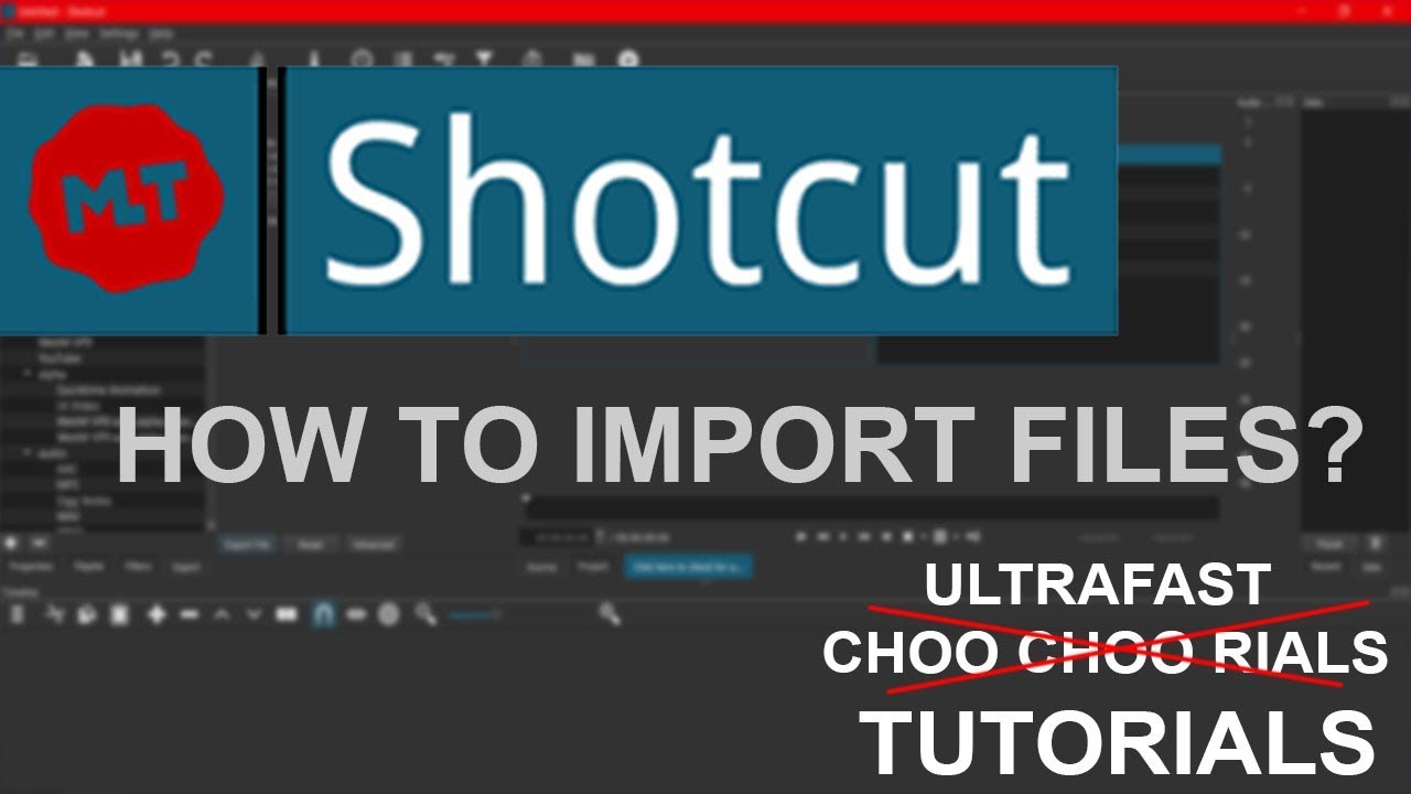 HOW TO IMPORT VIDEOS IN SHOTCUT - YouTube