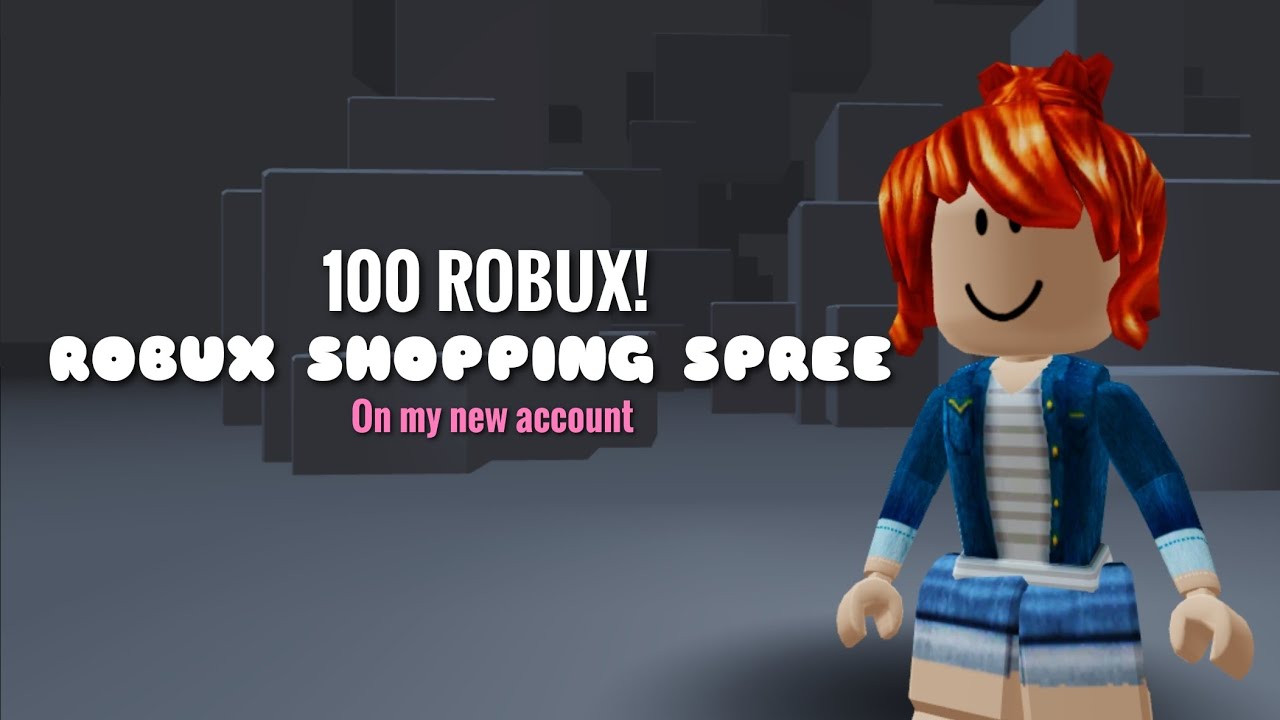 100 ROBUX SHOPPING SPREE! (on my new account!) - YouTube