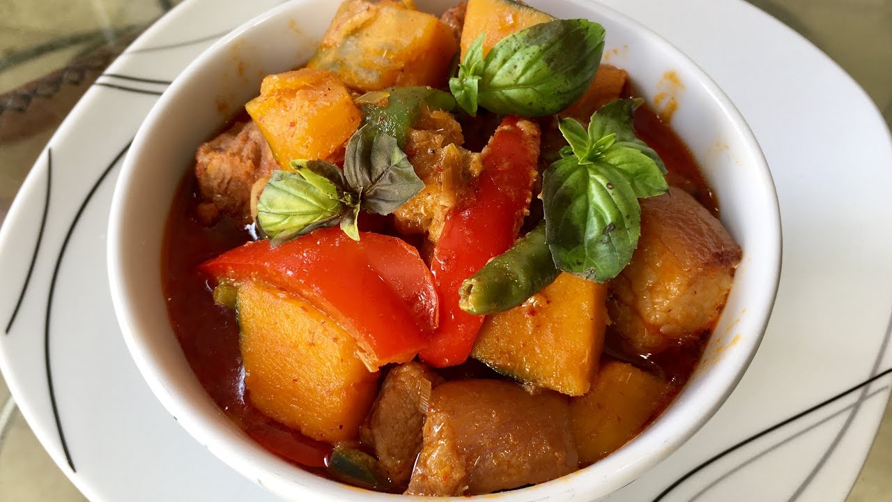 How to make khang koua pumpkin ແກງຂົ່ວໝາກອິ (LAO FOOD) Home Made By ...