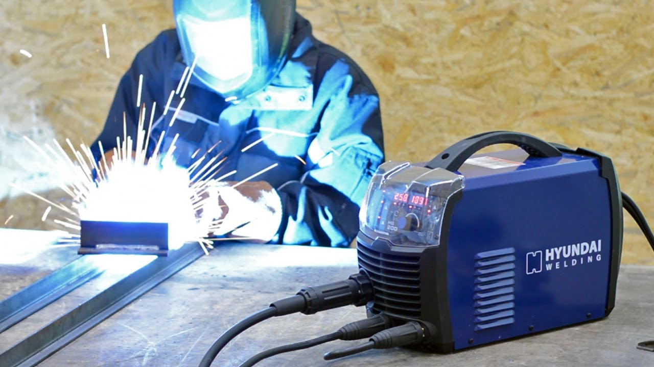 Mag welding steel with the Hyundai HG200 welding machine / Test Stahl ...