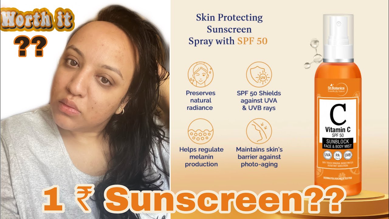 St Botanica Vitamin C sunscreen | Non Sponsored Review | Saher Saba ...