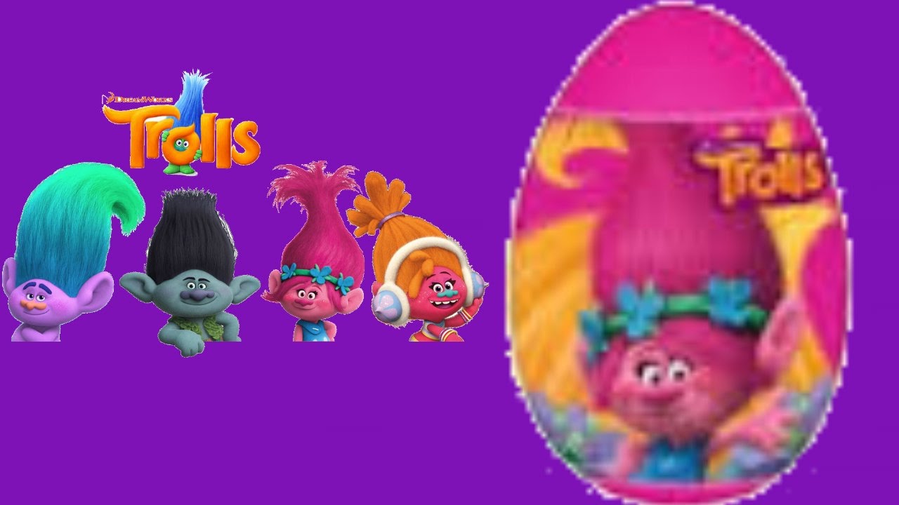 Trolls Surprise Egg!!!!Playing with Surprise Egg color!! - YouTube