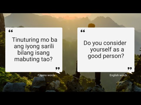 Daily English-Tagalog Sentences //30 Personal Questions - YouTube