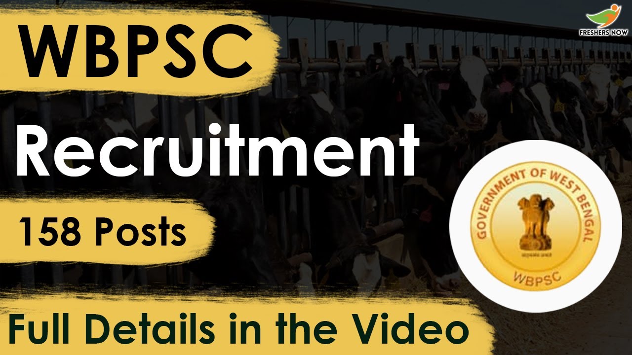 WBPSC Recruitment 2023 Notification | Veterinary Officer | Application ...