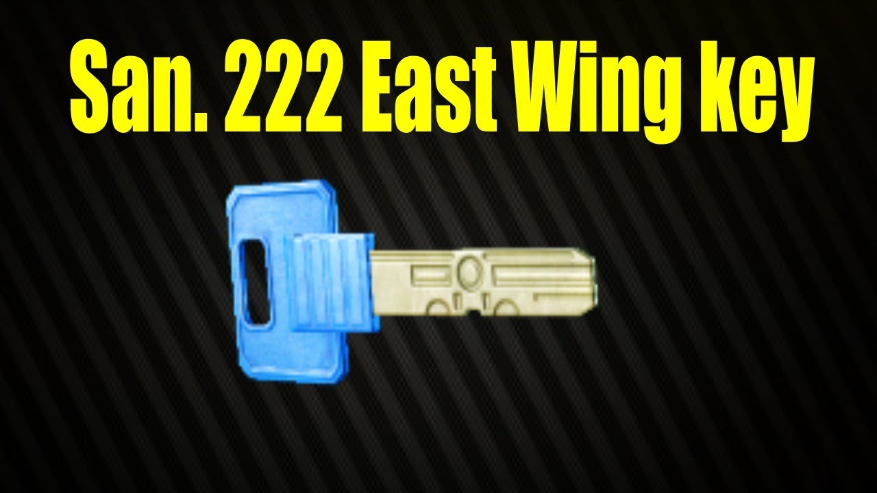 Escape From Tarkov - San. 222 East Wing key - YouTube