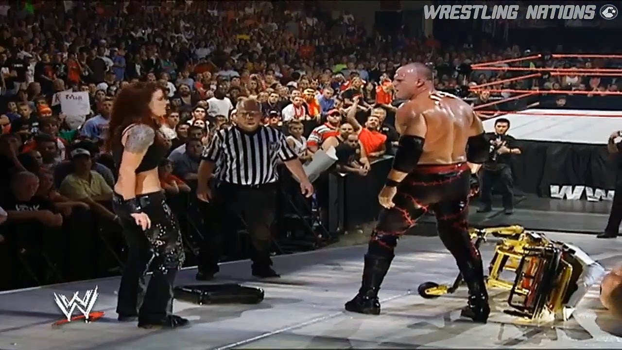 Kane vs Edge with Lita - Stretcher Match - YouTube
