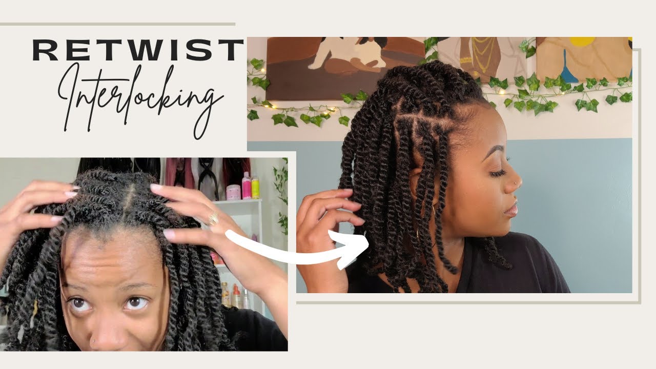 My 2 Month Loc Journey & Retwist Interlocking Method |the PONPONS - YouTube