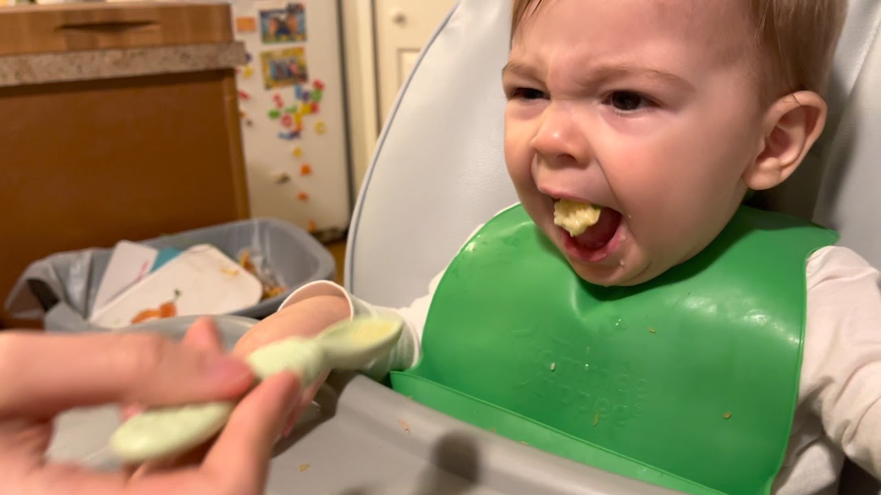Baby Eats Chicken and Dumplings | First Time Taste Test - YouTube