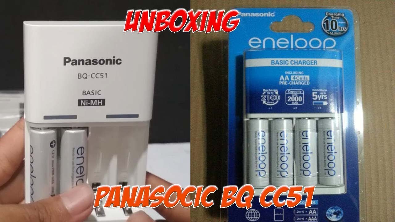 Unboxing + Test panasonic BQ CC51 charger - YouTube