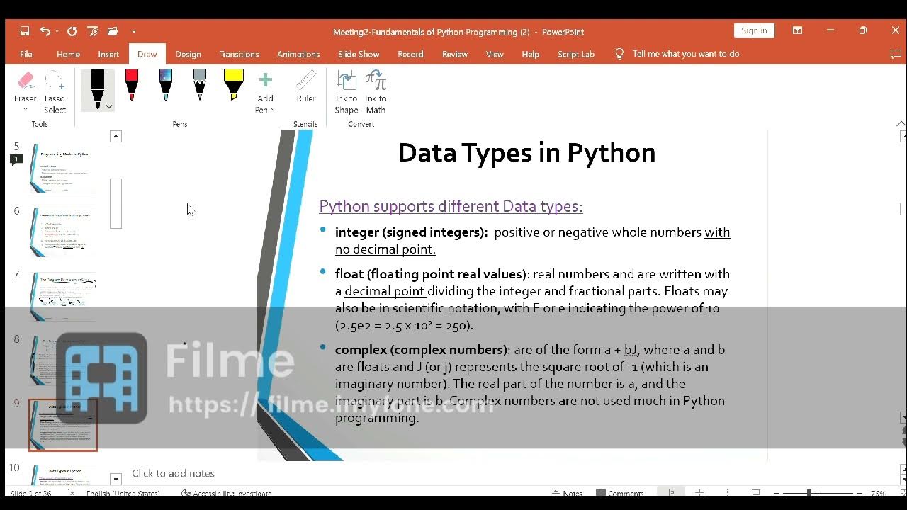 شرح meeting 2 m110 python - YouTube
