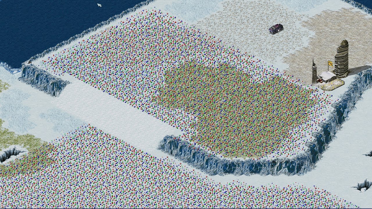 Red Alert 2 | Extra hard | 7 vs 1 | Great britain | prism tank | sniper ...