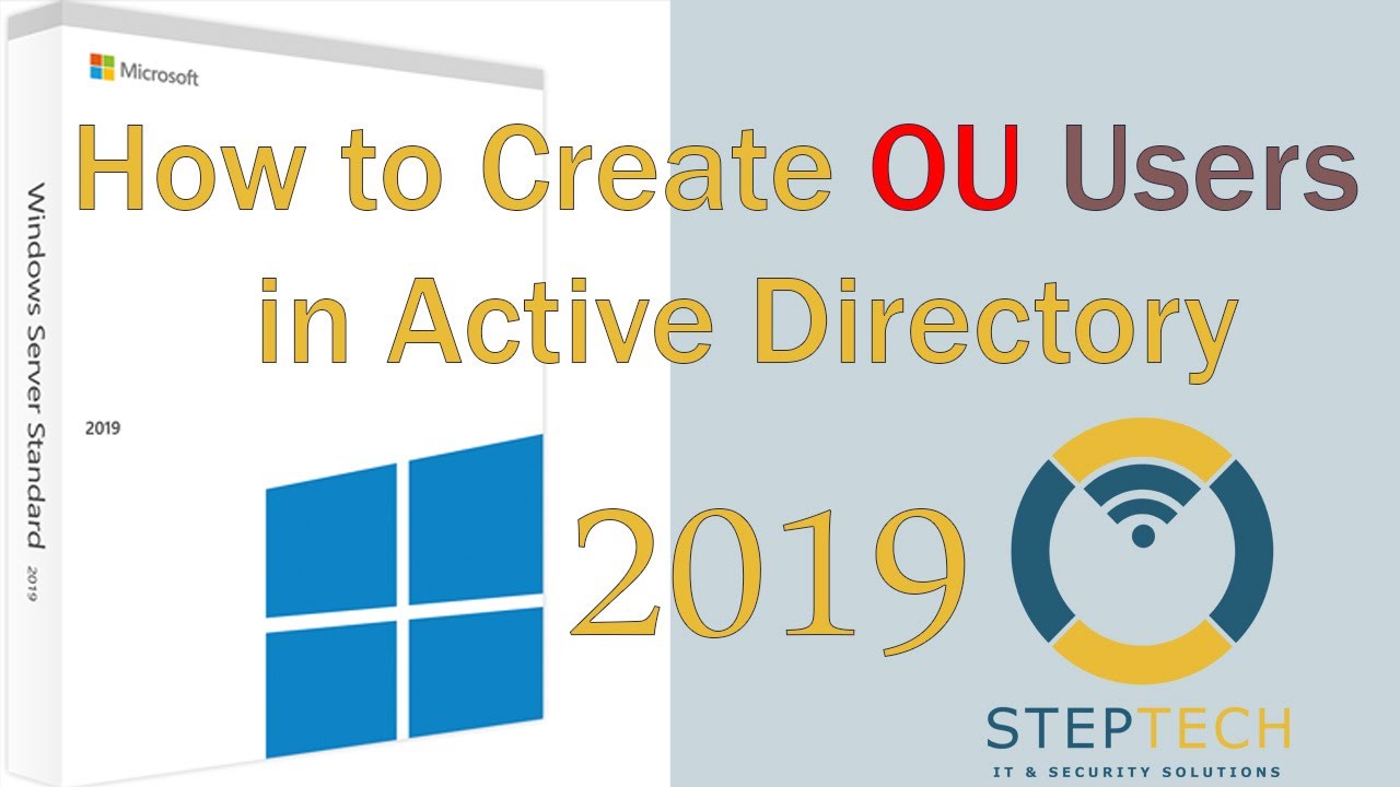 05 How to Create OU and Users in Active Directory 2019_Kurdish - YouTube